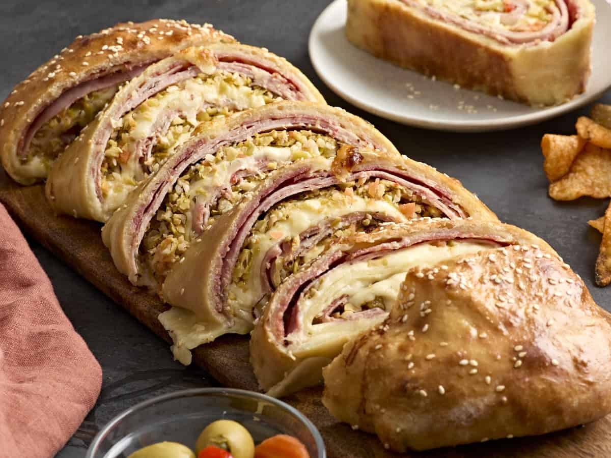 South Dakota Pork | Muffaletta Roll Ups